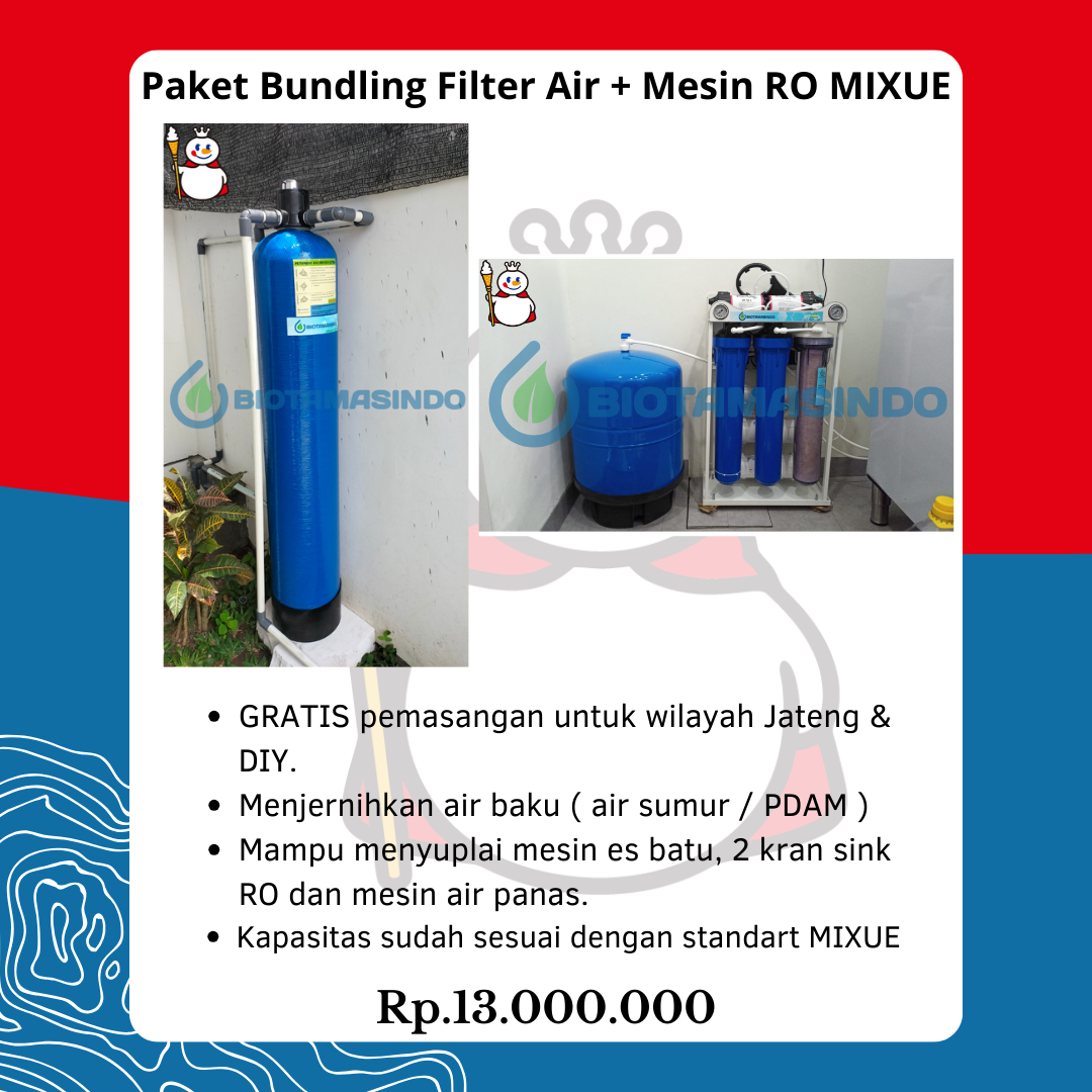 Mesin RO Gerai Mixue Bergaransi Biotamasindo